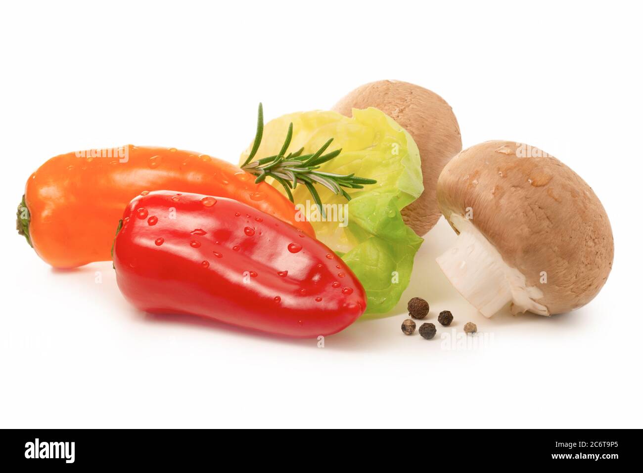 Bell peppers lettuce mushrooms hi-res stock photography and images - Alamy