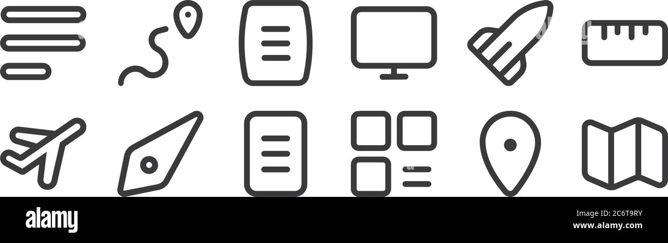 Linear scale map hi-res stock photography and images - Alamy