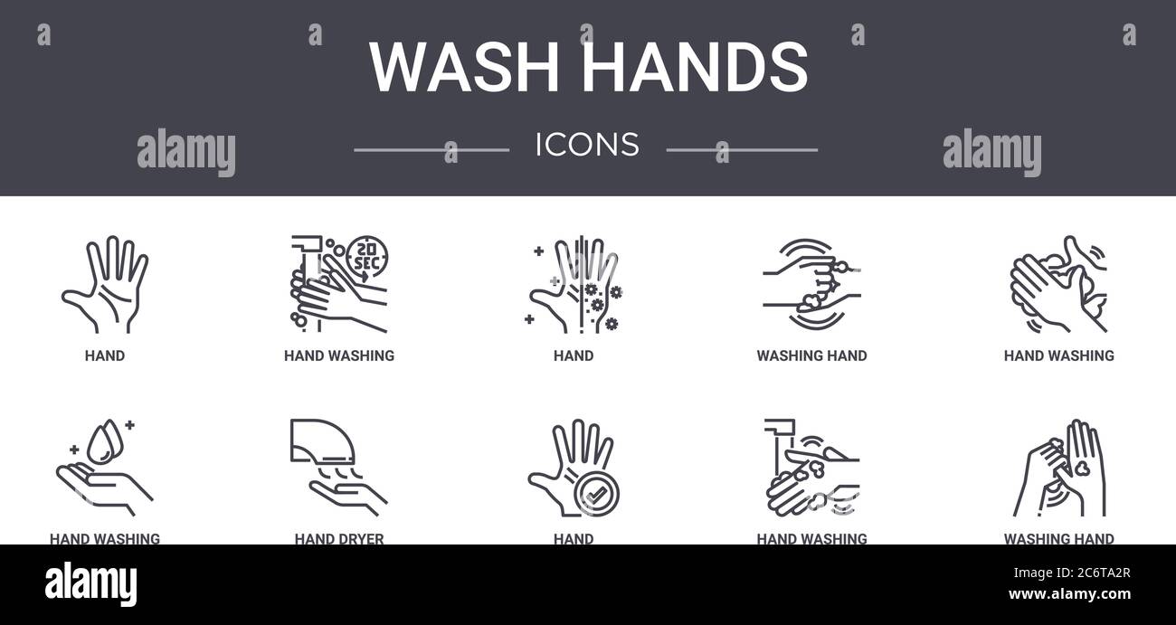 Wash your hands logo Stock Vector Images - Alamy