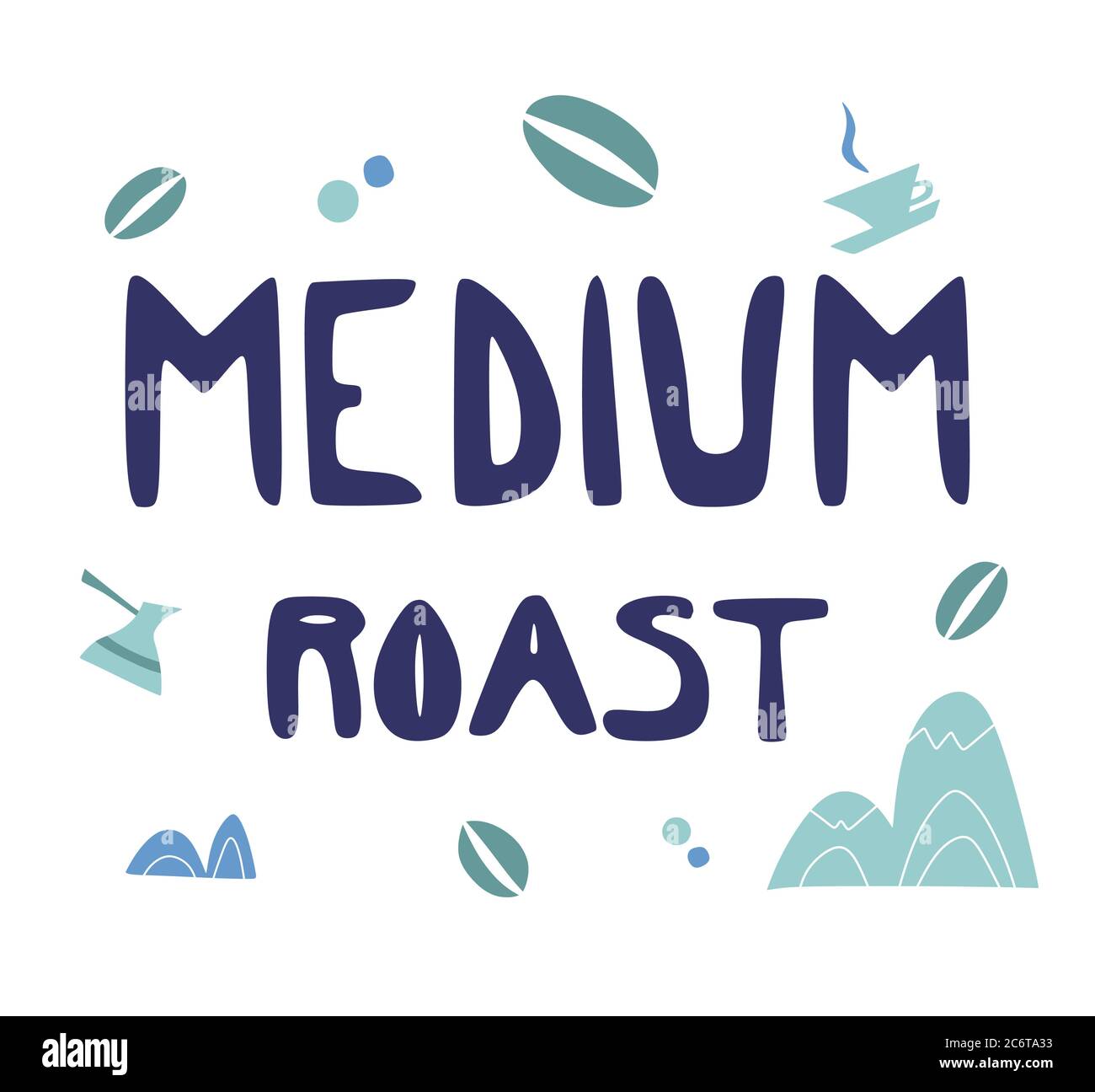 Type of roasted coffee beans in different levels. Coffee bean in ...