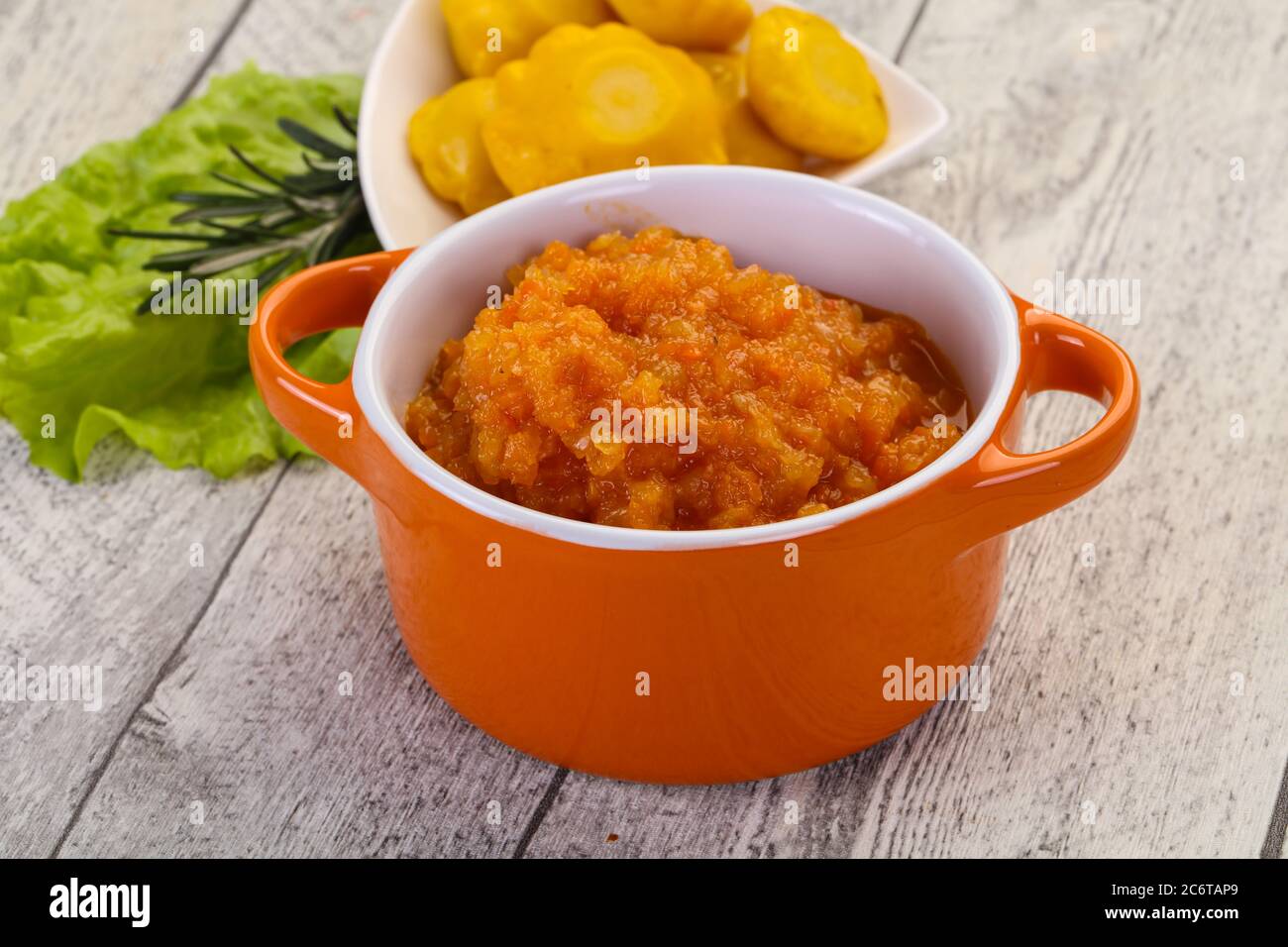 Zucchini squash caviar in the bowl Stock Photo - Alamy