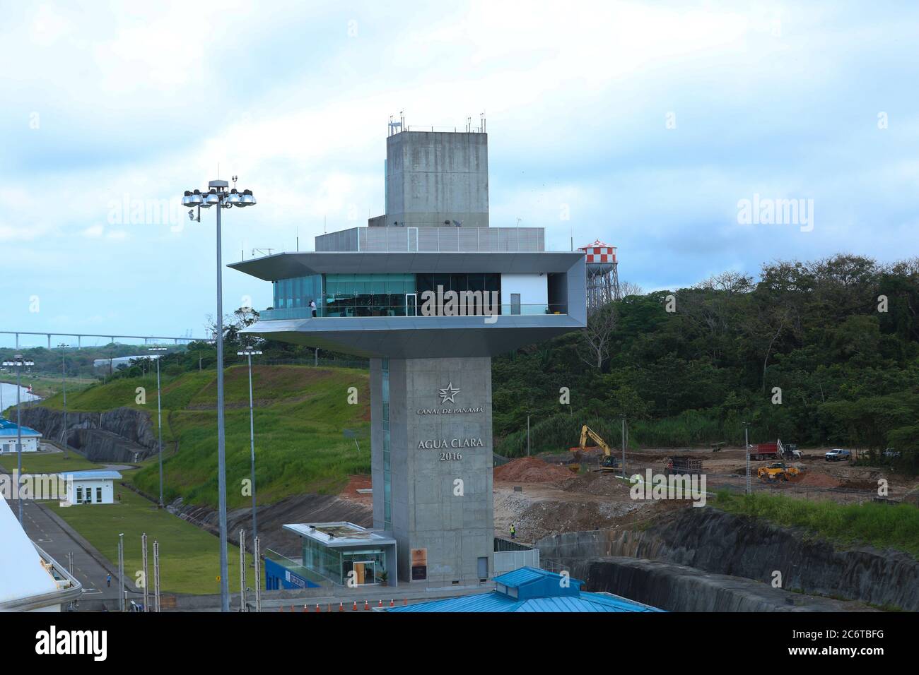 Panama Canal Control House at Gatun Locks,The Panama Canal is an ...