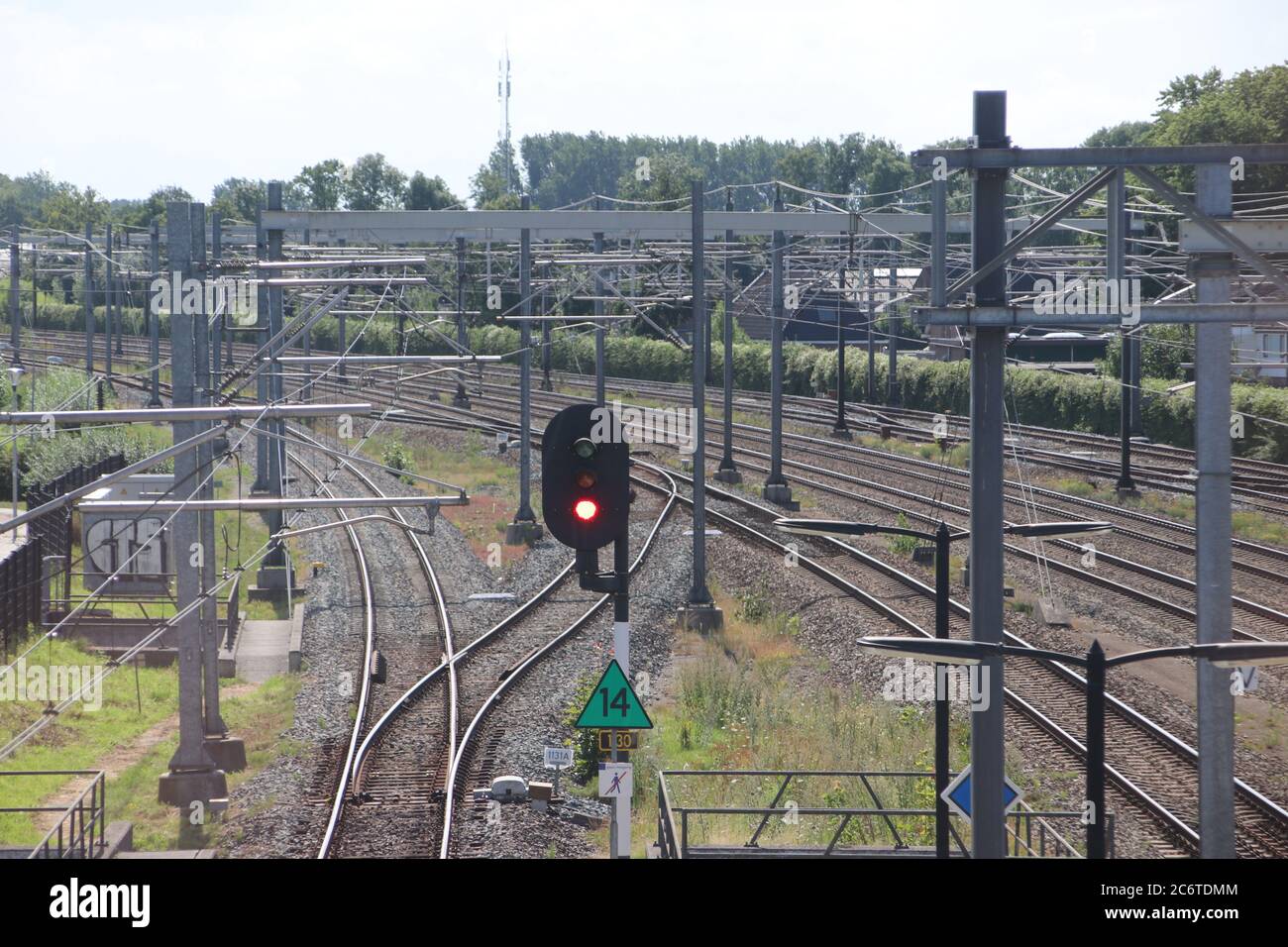 Rail yard switches hi-res stock photography and images - Alamy