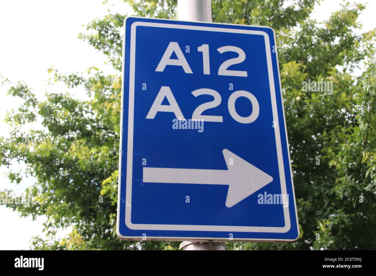 A20 motorway sign hi-res stock photography and images - Alamy