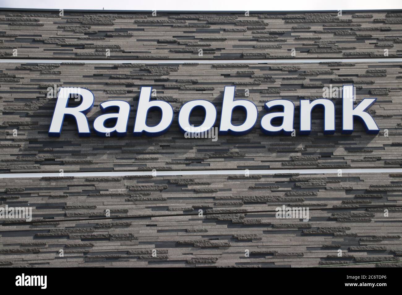 Rabobank bank logo on its building on the Gouda office in the ...