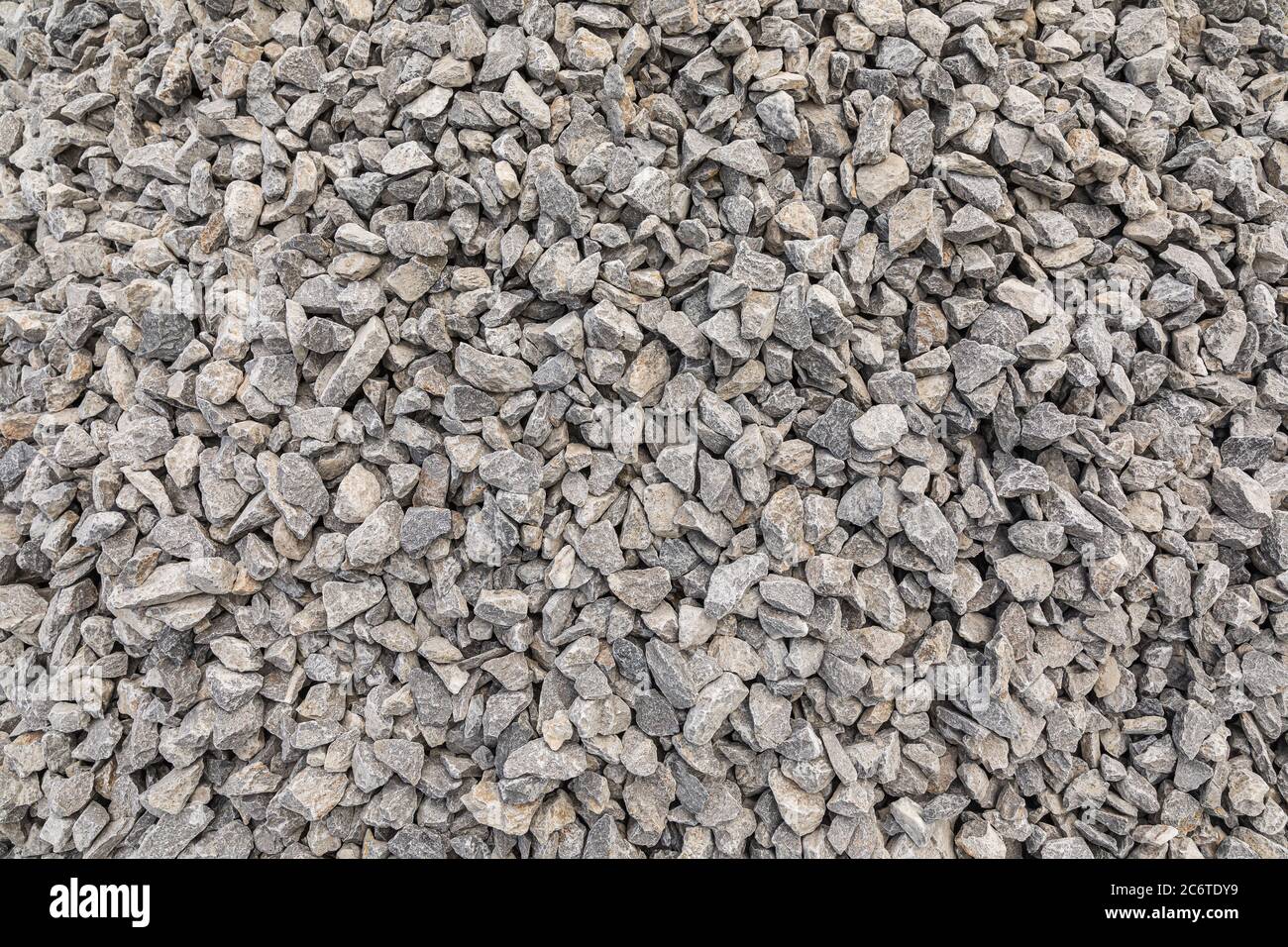 Grey crushed pebbles, background image. Crushed stone texture Stock ...