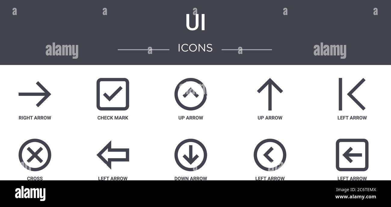 ui concept line icons set. contains icons usable for web, logo, ui/ux ...