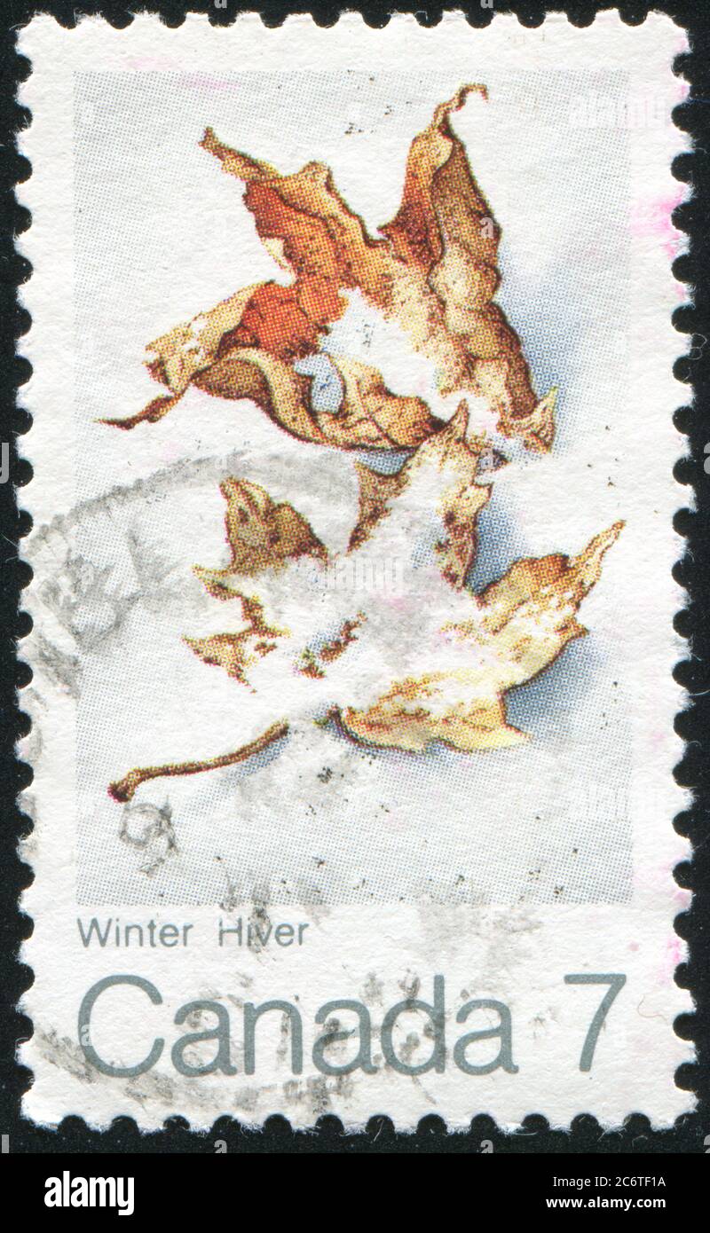 CANADA - CIRCA 1971: stamp printed by Canada, shows Winter, circa 1971 ...