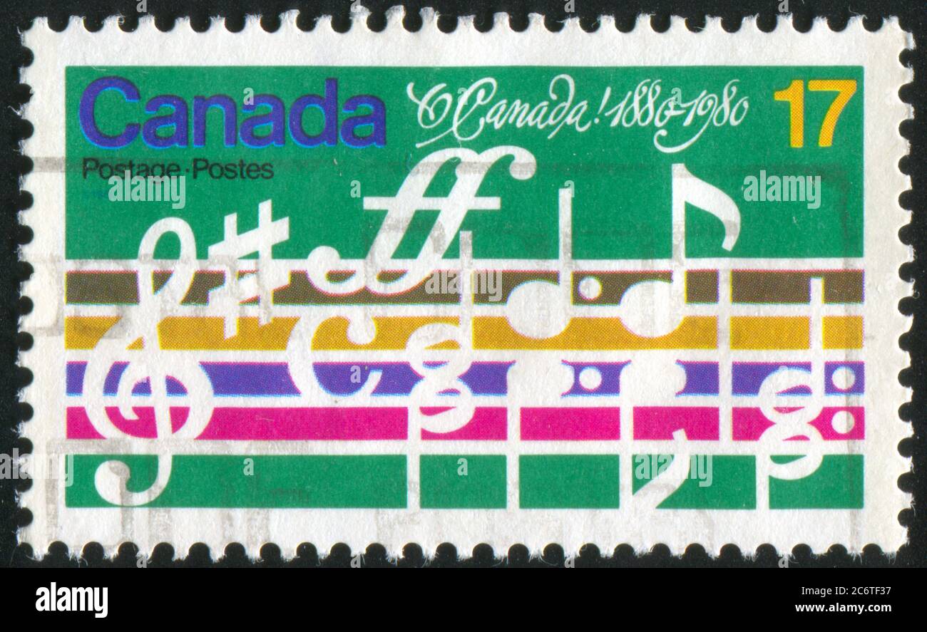 CANADA - CIRCA 1980: stamp printed by Canada, shows Canada Opening Bars ...