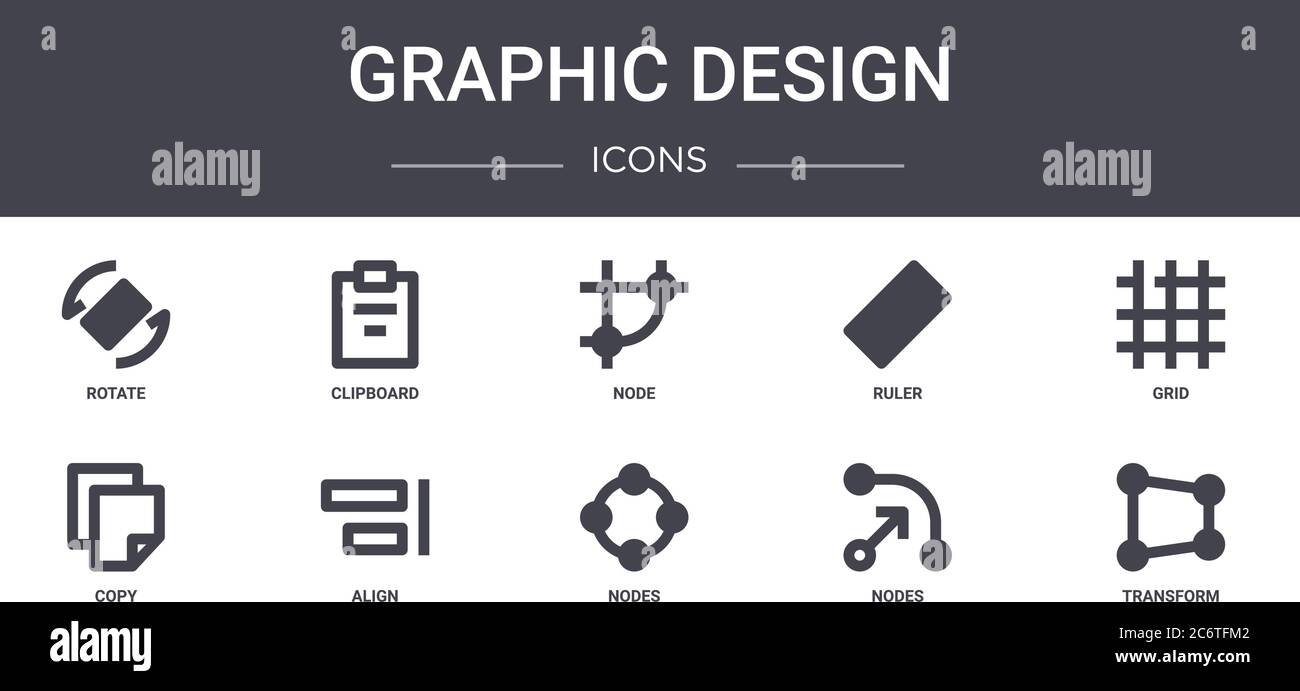 graphic design concept line icons set. contains icons usable for web ...