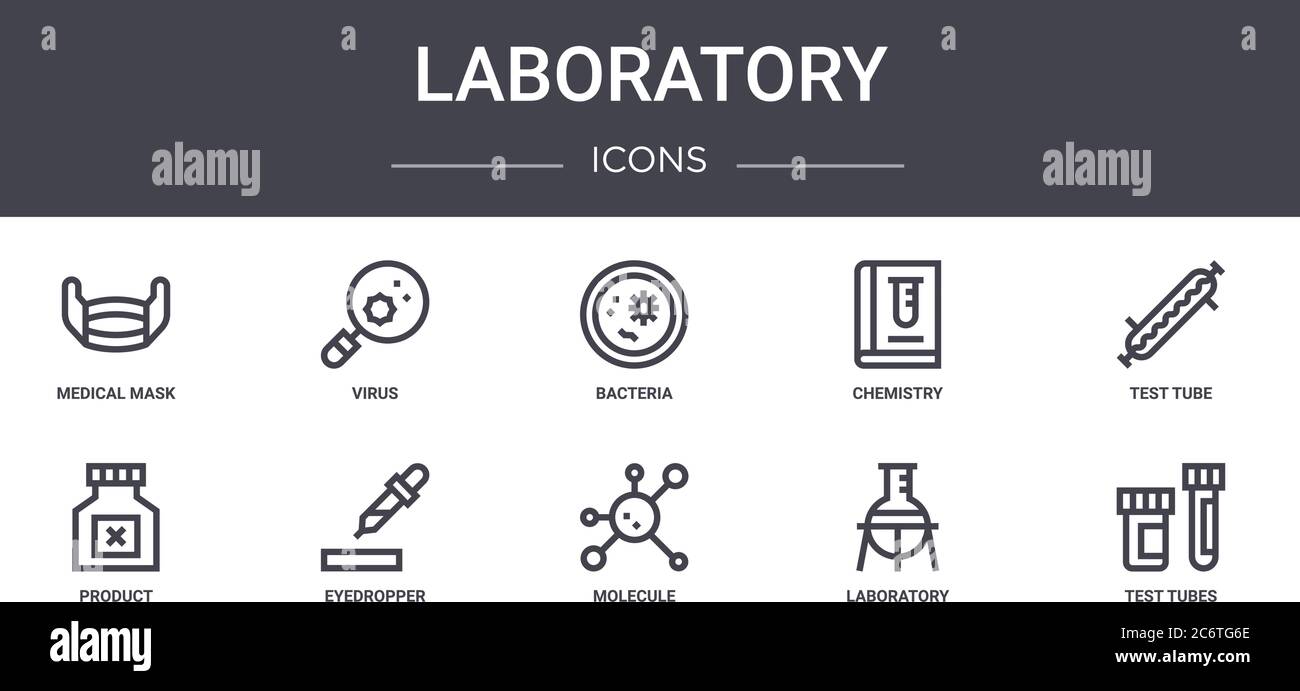 laboratory concept line icons set. contains icons usable for web, logo ...