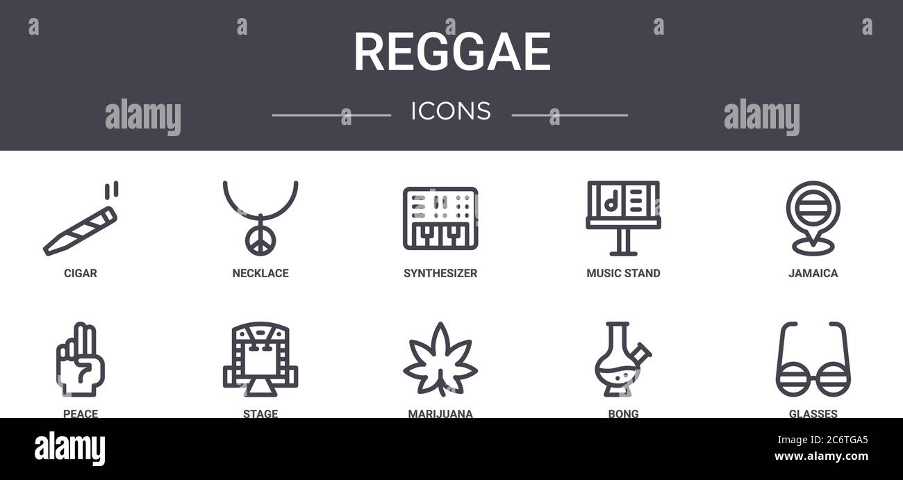 Reggae music equalizer logo emblem hi-res stock photography and images ...