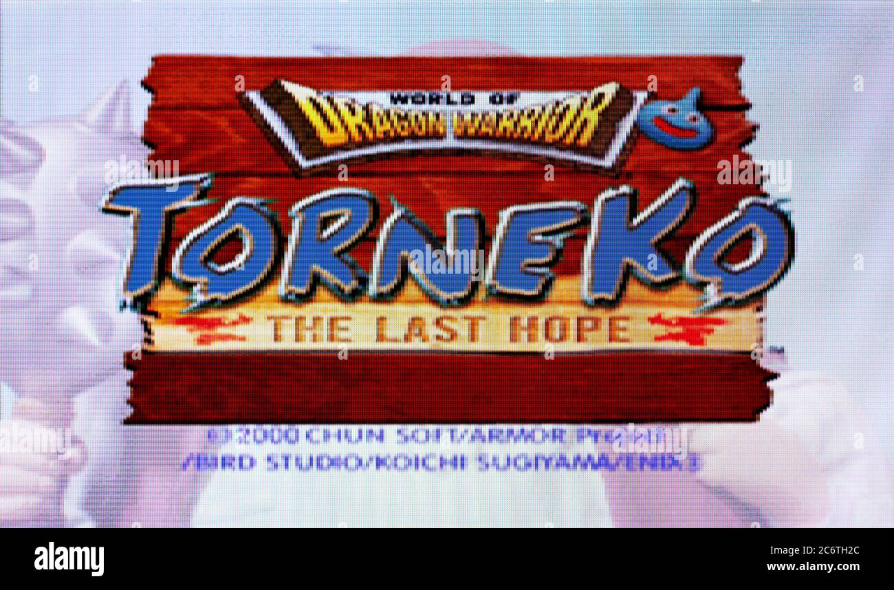 Torneko The Last Hope - Sony Playstation 1 PS1 PSX - Editorial use only ...