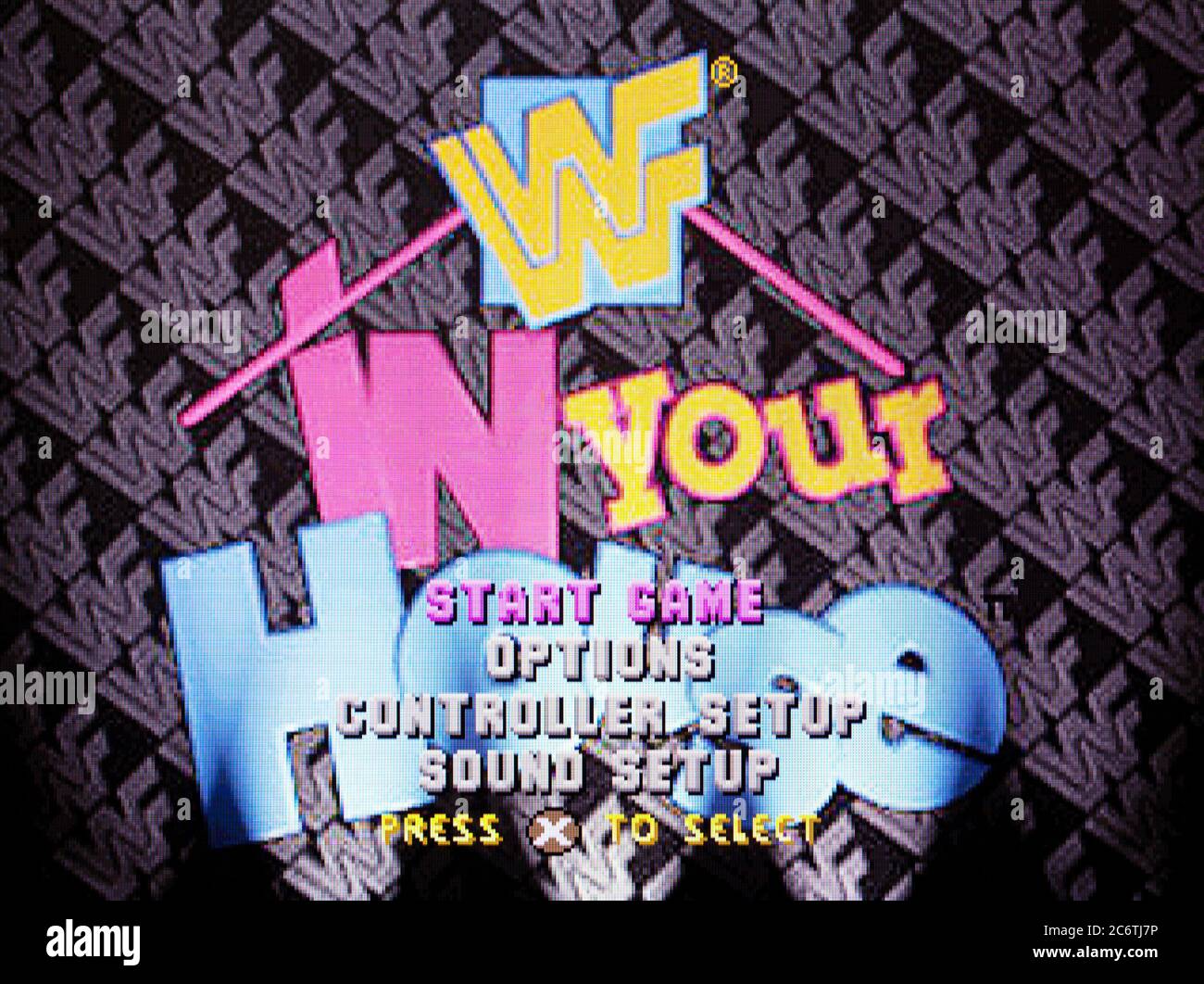 WWF In Your House - Sony Playstation 1 PS1 PSX - Editorial use only ...