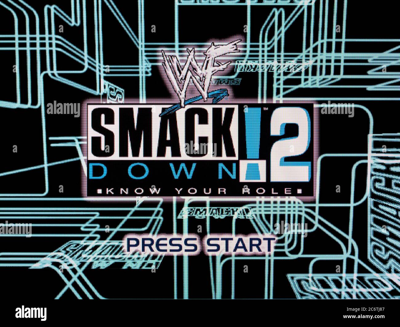WWF Snack Down! 2 - Sony Playstation 1 PS1 PSX - Editorial use only ...