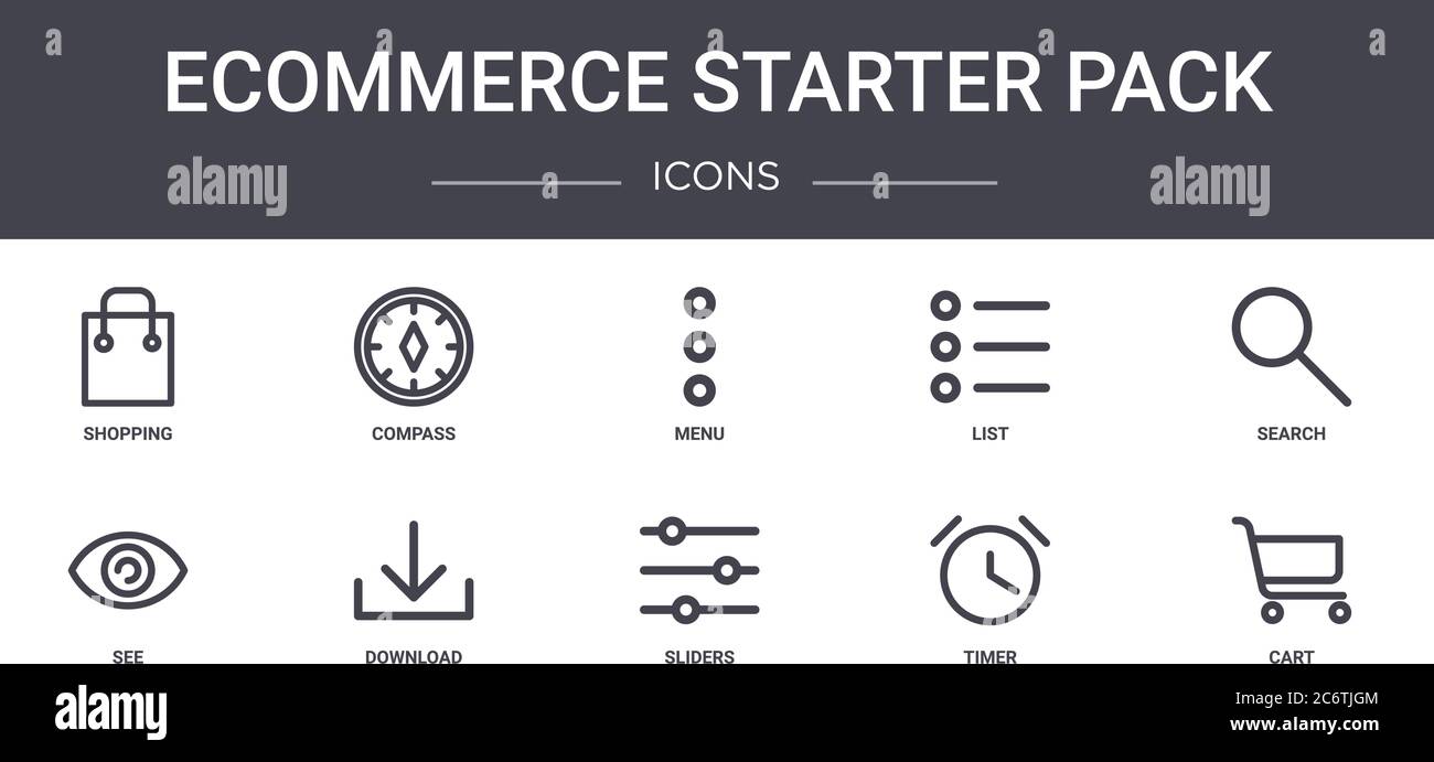 Ecommerce starter pack Stock Vector Images - Alamy