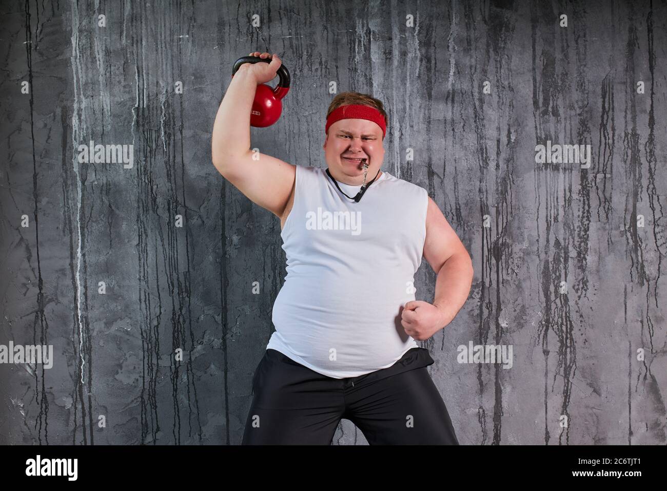 Fat belly man not woman handsome hi-res stock photography and images ...