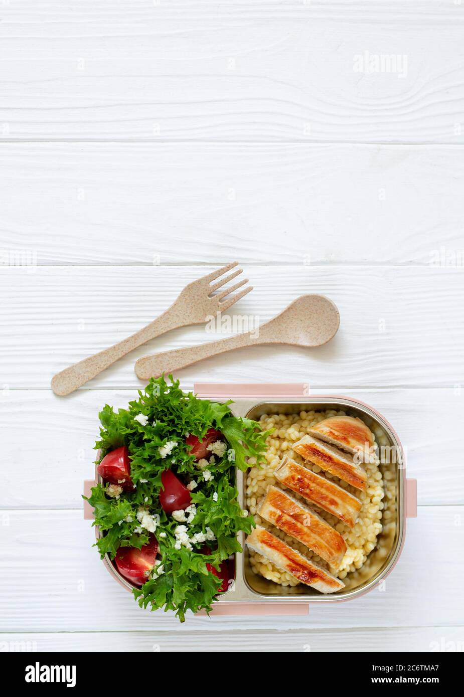 School chicken lunch eating hi-res stock photography and images - Alamy