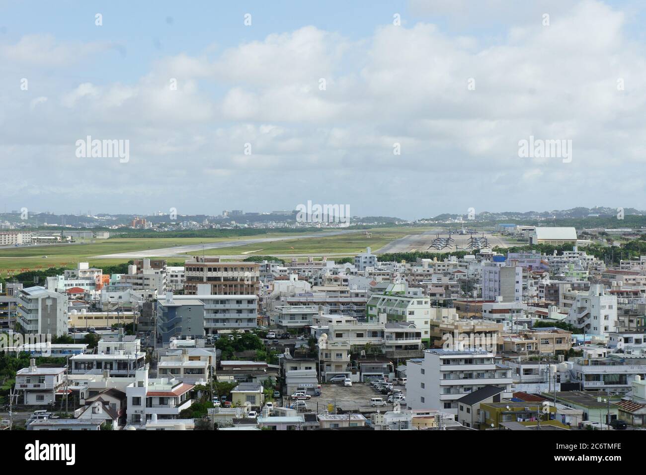 View of U.S. Marine Corps Air Station, Futenma which is located in the ...