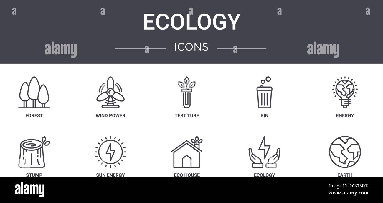 ecology concept line icons set. contains icons usable for web, logo, ui ...