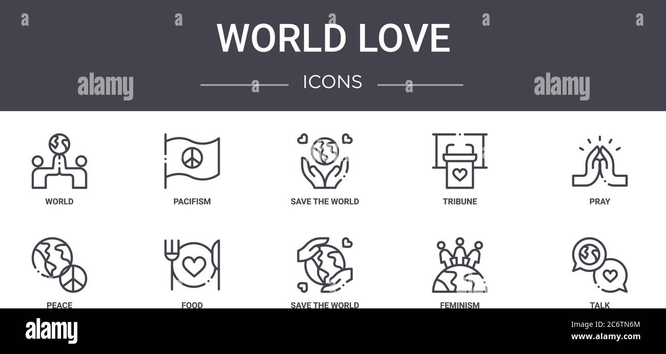 world love concept line icons set. contains icons usable for web, logo ...