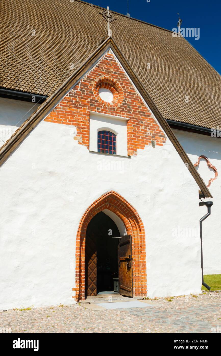 Beautiful Porvoo Cathedral in old town of Porvoo Stock Photo - Alamy