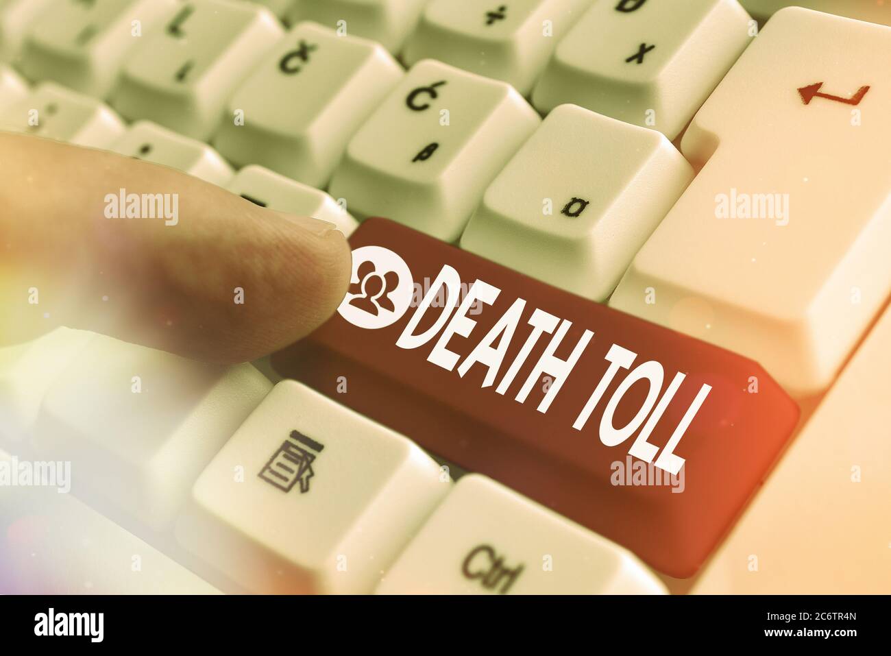 Word writing text Death Toll. Business photo showcasing the number of ...
