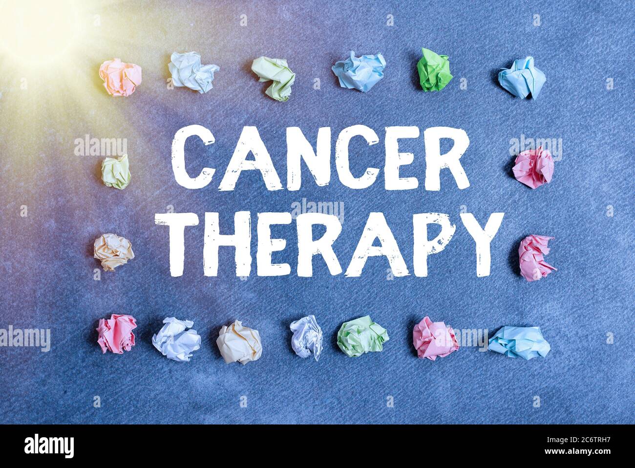 Handwriting text writing Cancer Therapy. Conceptual photo the treatment ...