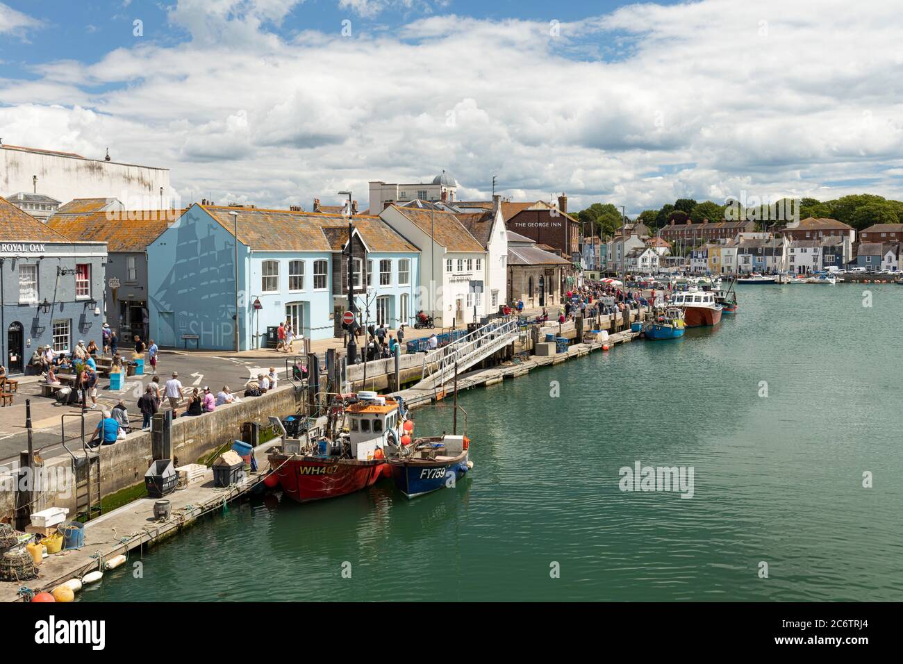 Custom House Quay, Weymouth harbour, Dorset, England, UK Stock Photo ...