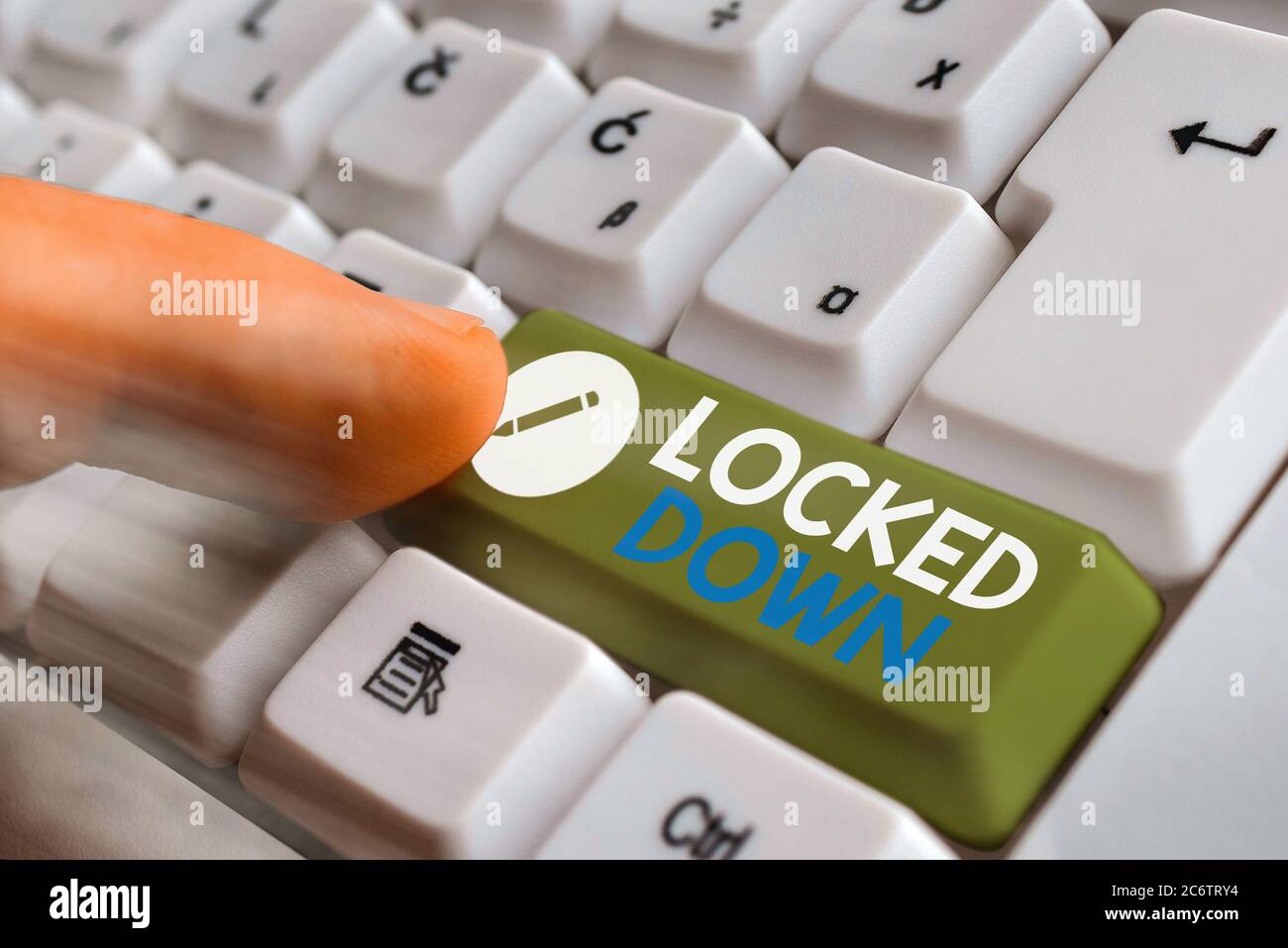 Word writing text Locked Down. Business photo showcasing emergency ...