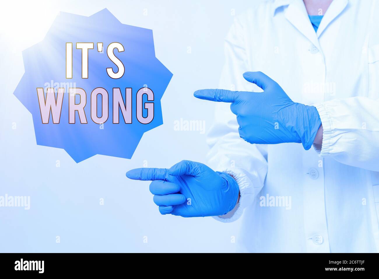 Writing note showing Its Wrong. Business concept for the reaction of ...