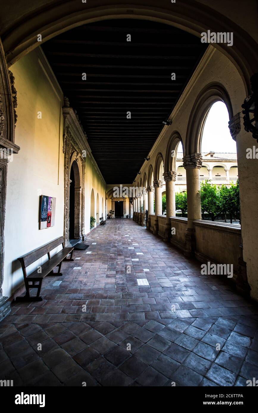 Interiors of the Royal Monastery of San Jerónimo, Granada Stock Photo ...