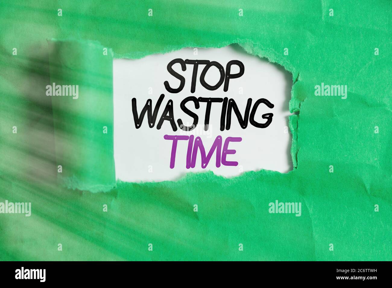 Word writing text Stop Wasting Time. Business photo showcasing ...