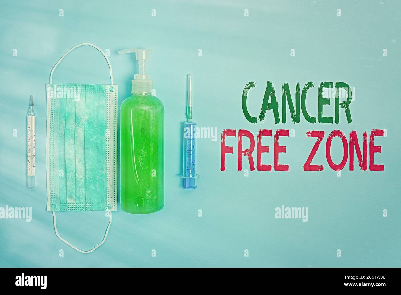 Text sign showing Cancer Free Zone. Business photo text supporting ...