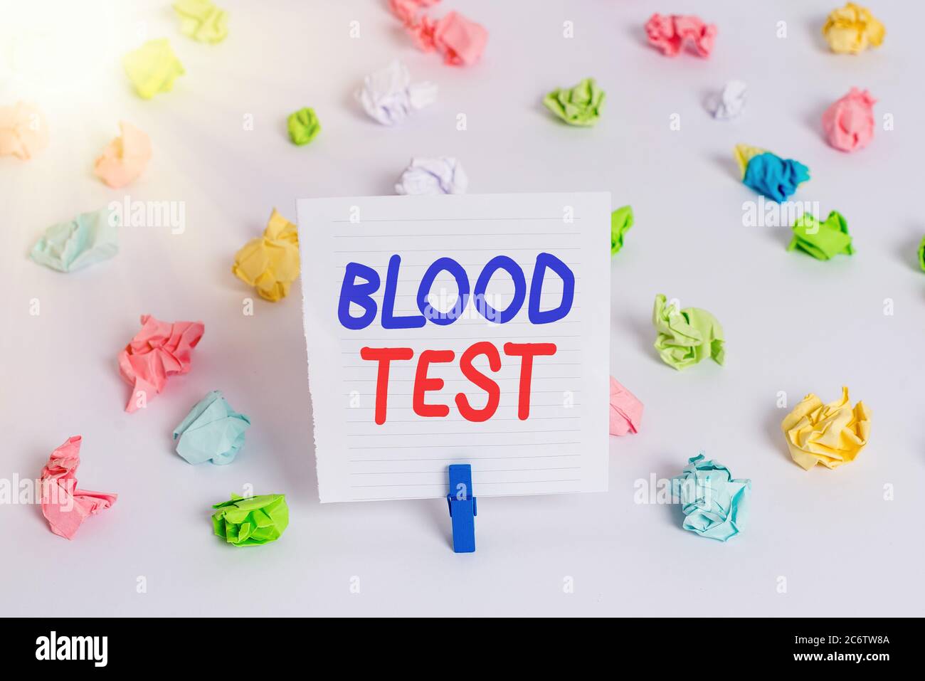 Word writing text Blood Test. Business photo showcasing Extracted blood ...