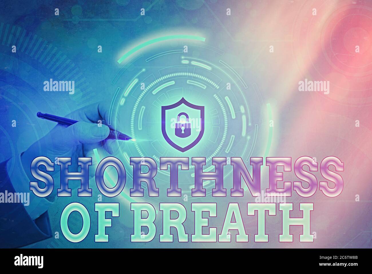 Conceptual hand writing showing Shorthness Of Breath. Concept meaning ...