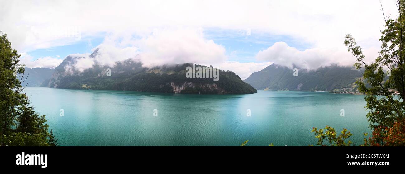 Brunnen switzerland aerial hi-res stock photography and images - Alamy