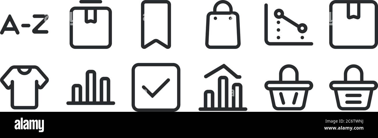 Set 12 graph chart Stock Vector Images - Alamy