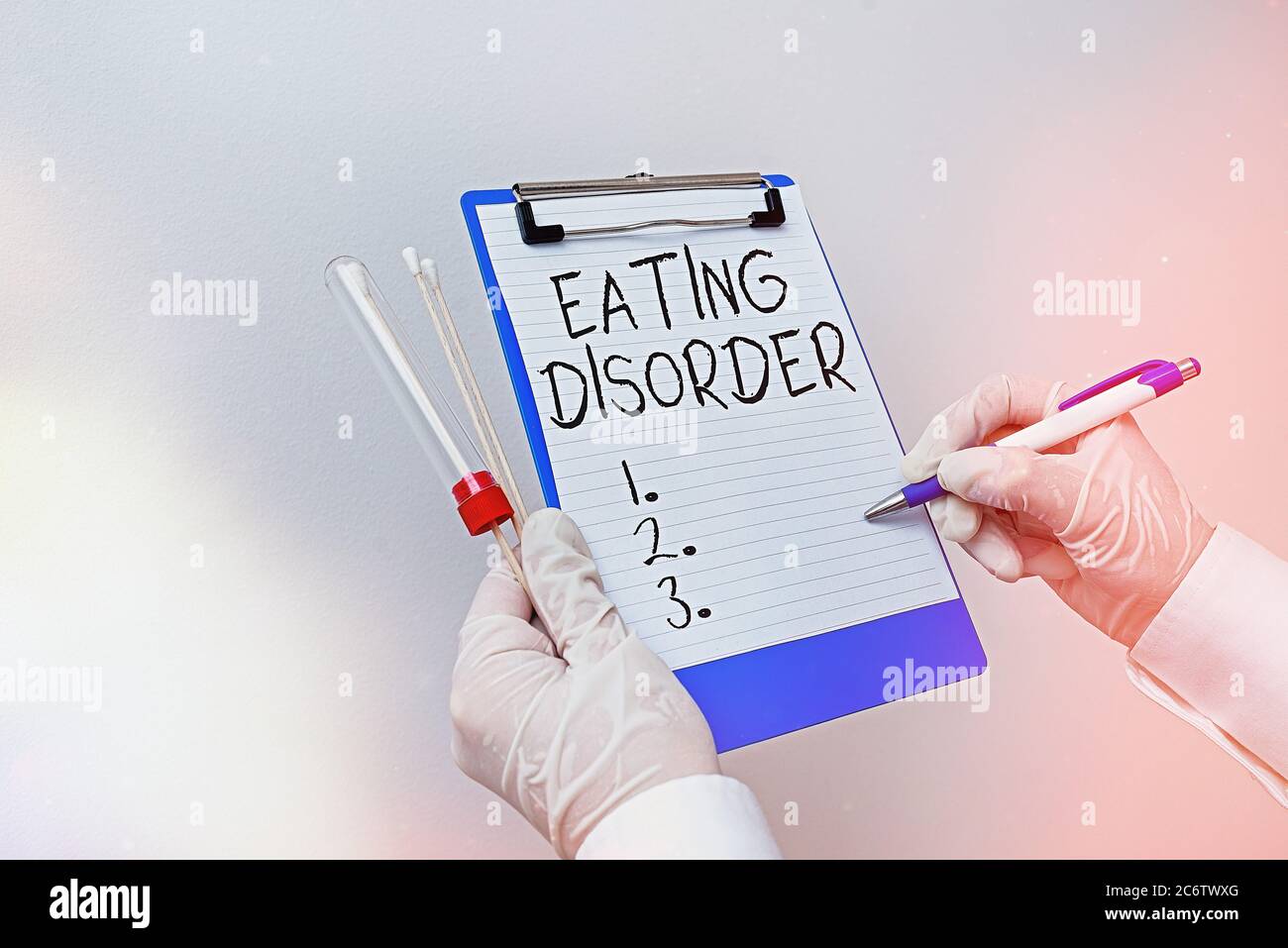 Handwriting text Eating Disorder. Conceptual photo illnesses or severe ...