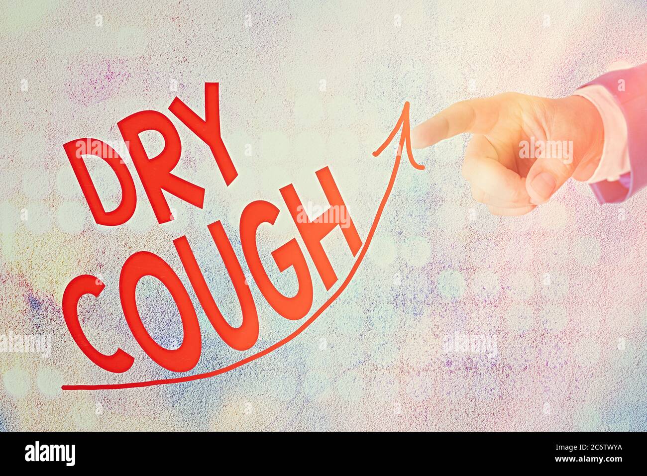 Word writing text Dry Cough. Business photo showcasing cough that are ...
