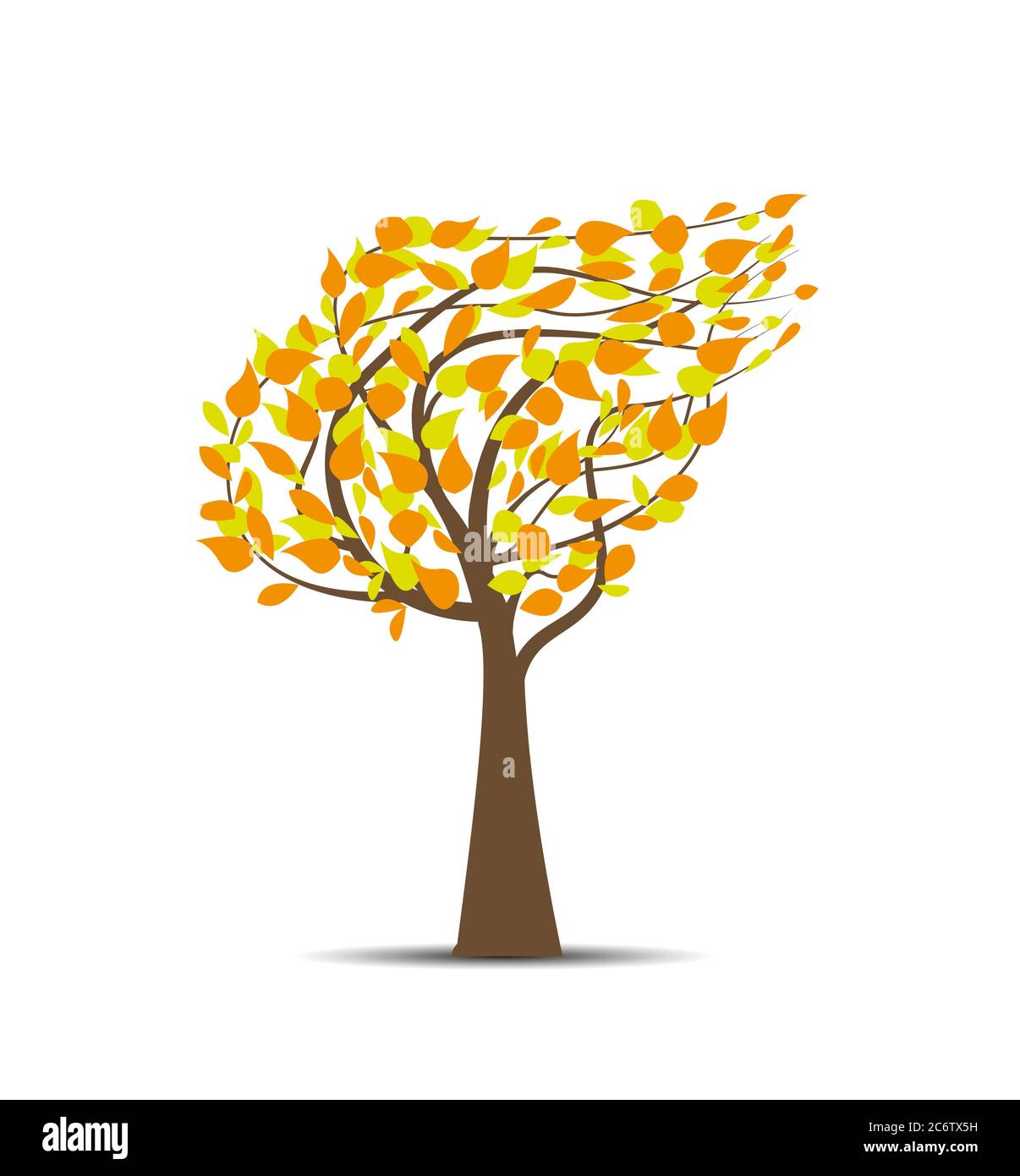 Stylized falling leaves hi-res stock photography and images - Alamy