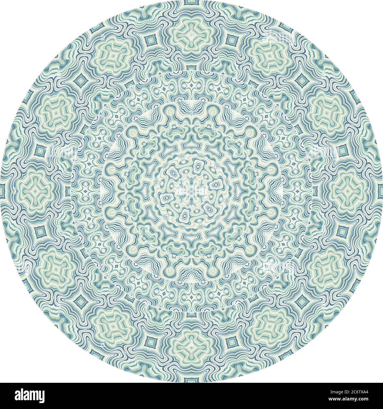 Vector ornament vintage ethnic round illustration Stock Vector Image ...