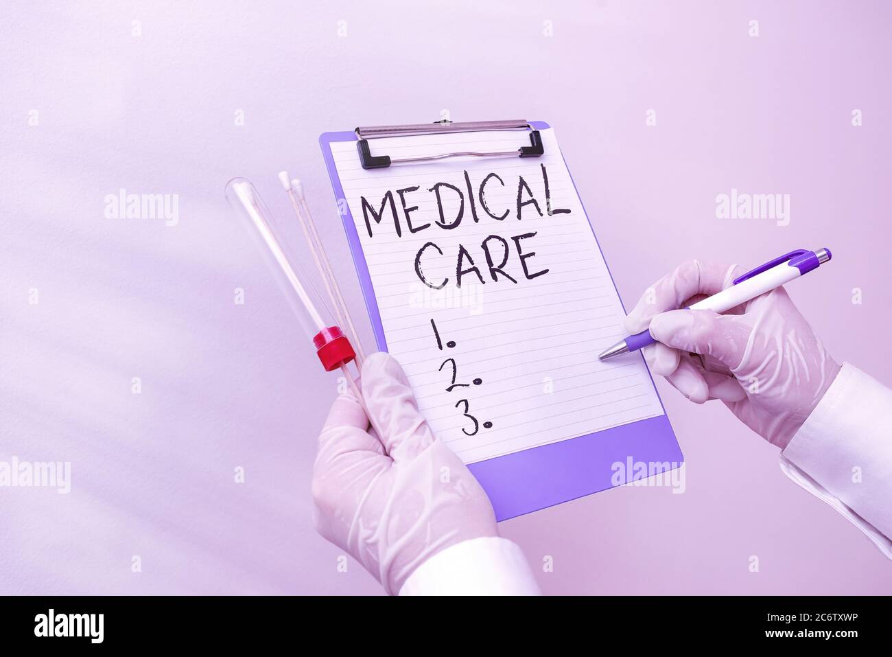 Handwriting text Medical Care. Conceptual photo the professional ...