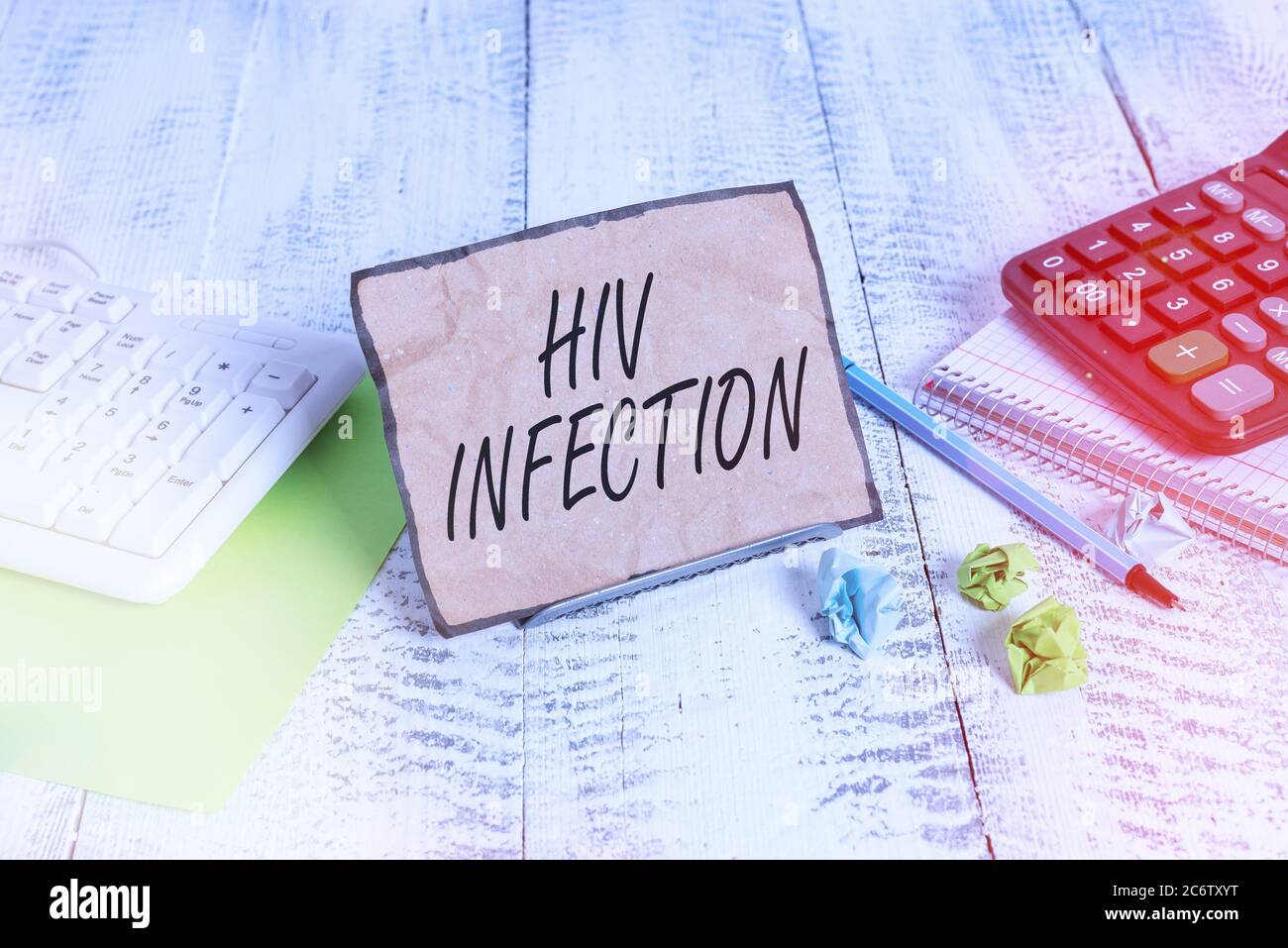 Word writing text Hiv Infection. Business photo showcasing A disease of ...