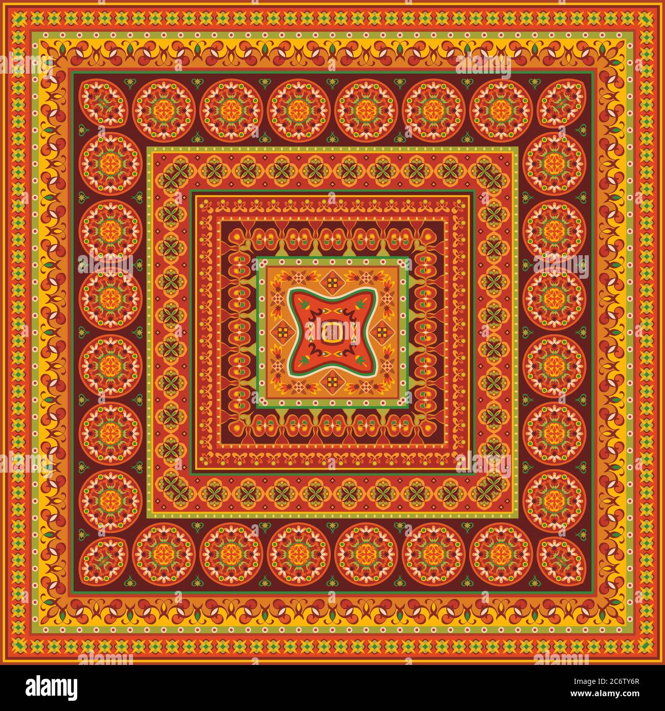 Vector decorative ethnic ornamental illustration Stock Vector Image ...