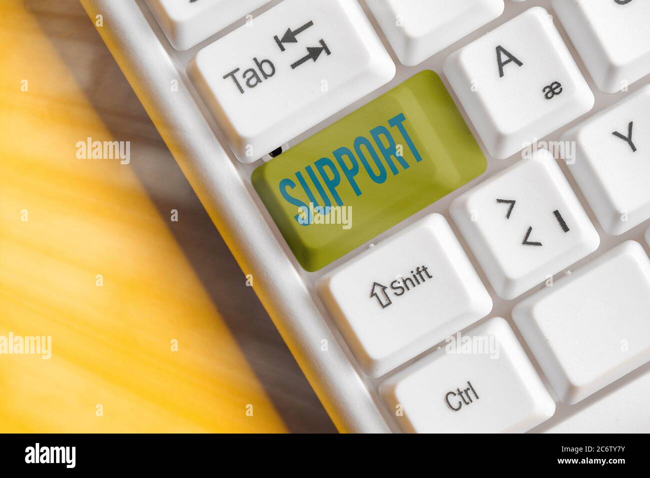 Writing note showing Support. Business concept for maintain, sustain ...