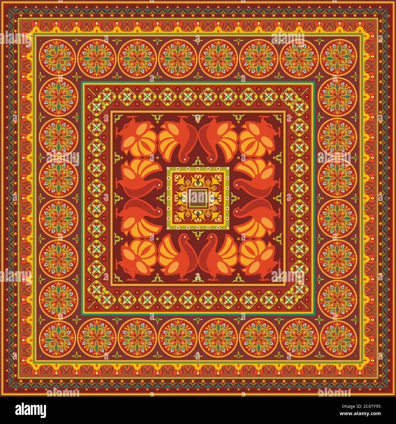 Vector decorative ethnic ornamental illustration Stock Vector Image ...