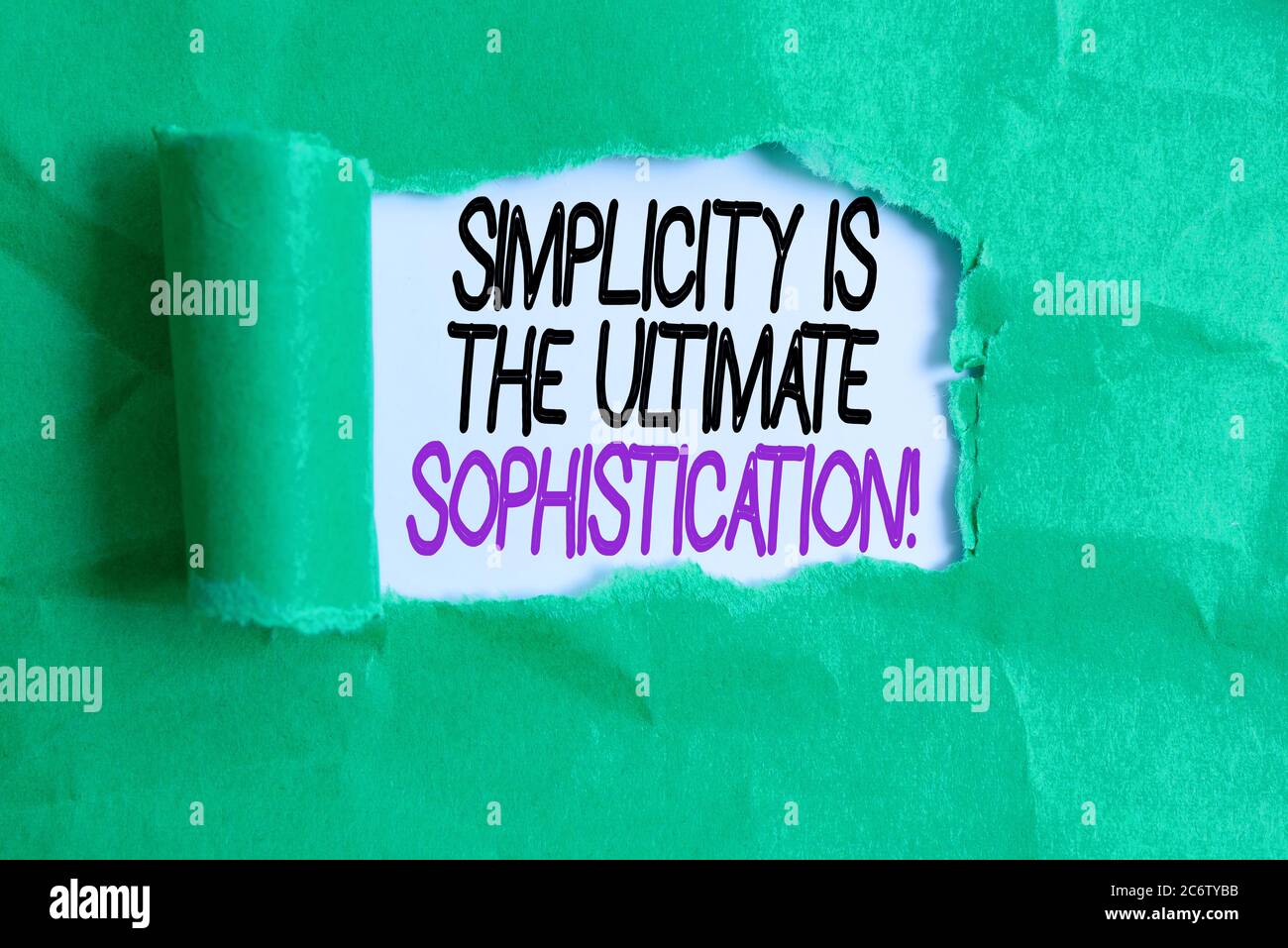 Word writing text Simplicity Is The Ultimate Sophistication. Business ...