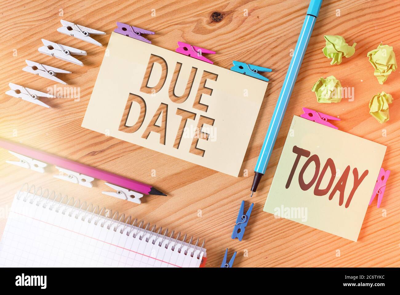 Word writing text Due Date. Business photo showcasing the day or date ...