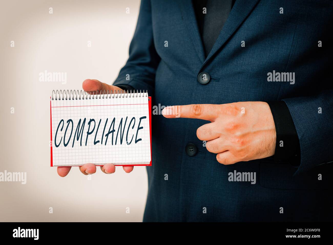 Handwriting text Compliance. Conceptual photo the action or fact of ...